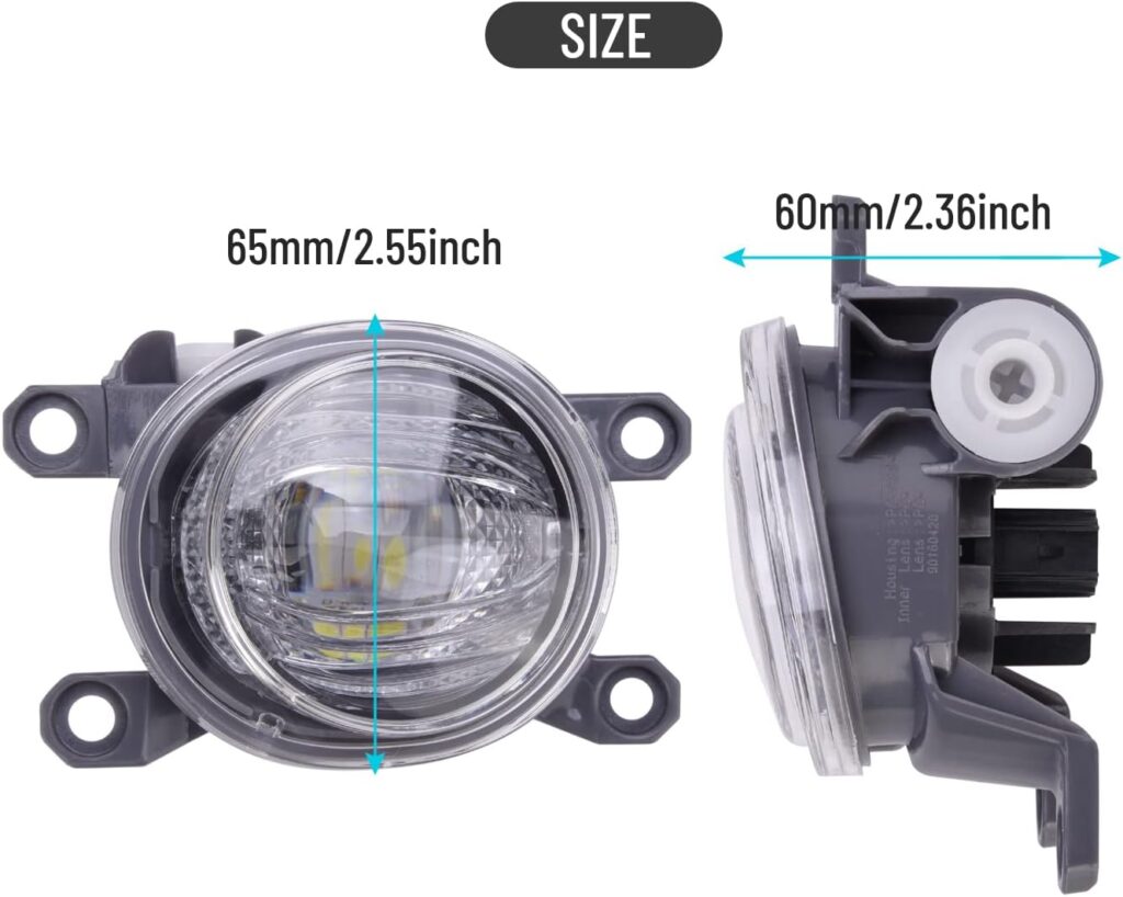 2 Pcs High Quality Led Fog Lights Assemblies For Toyota Corolla Innova ...